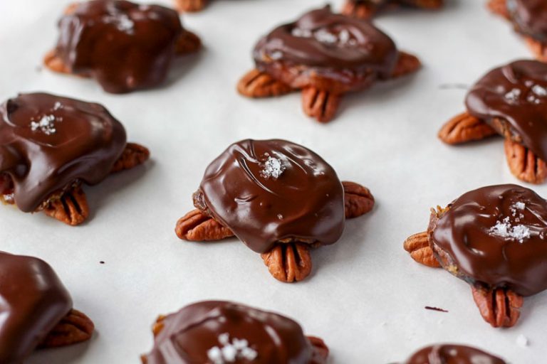 Homemade Turtles (Healthy!) - Stephanie Kay Nutrition