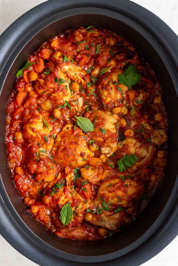 Slow Cooker Moroccan Chicken - Stephanie Kay Nutrition