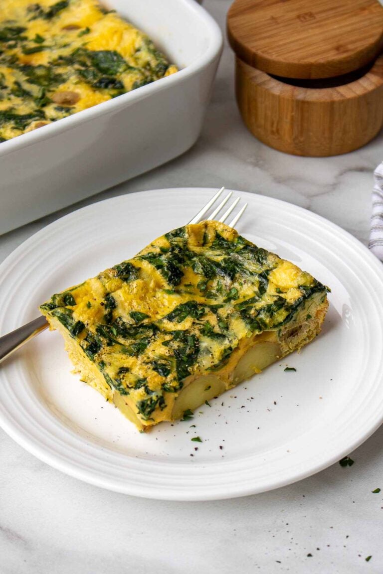 Spinach Breakfast Casserole - Stephanie Kay Nutrition