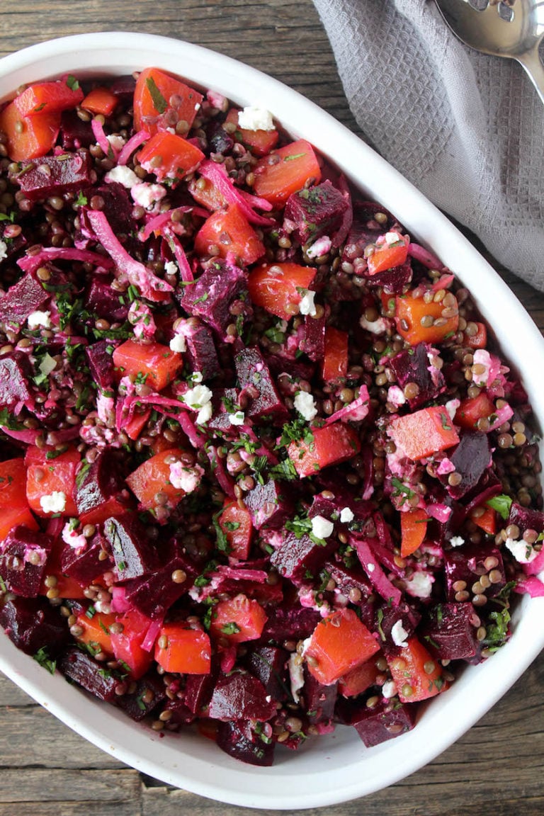 French Lentil & Beet Salad - Stephanie Kay Nutrition