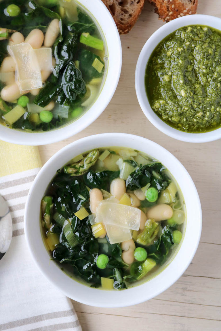 Green Minestrone Soup Recipe - Stephanie Kay Nutrition