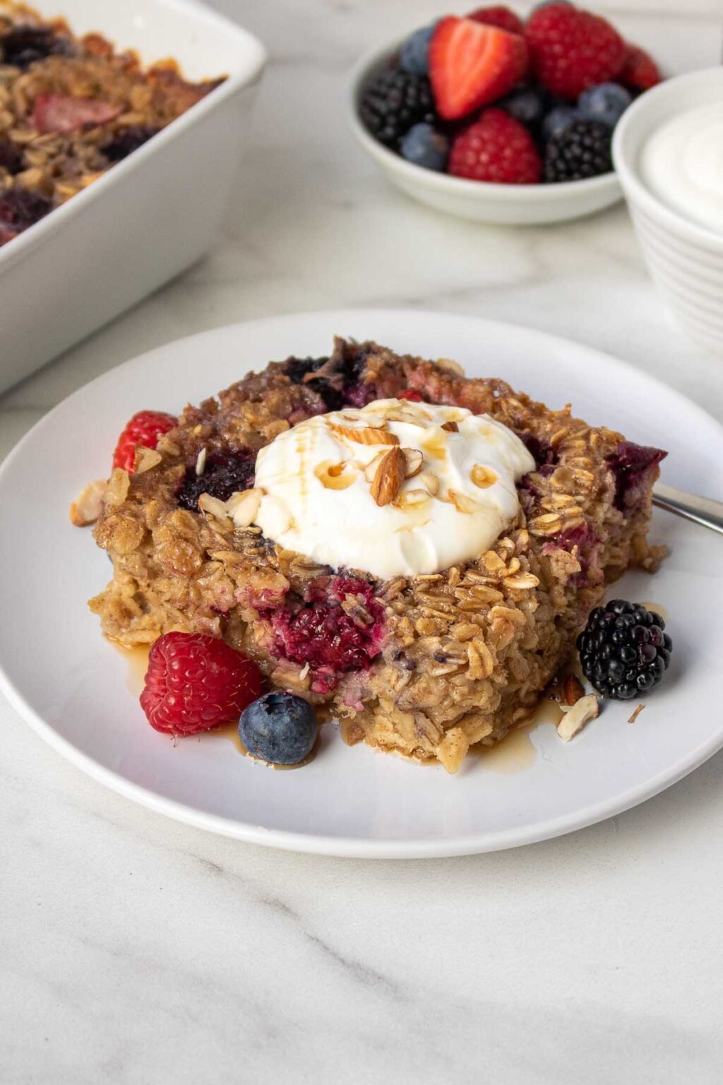 Berry Baked Oatmeal - Stephanie Kay Nutrition