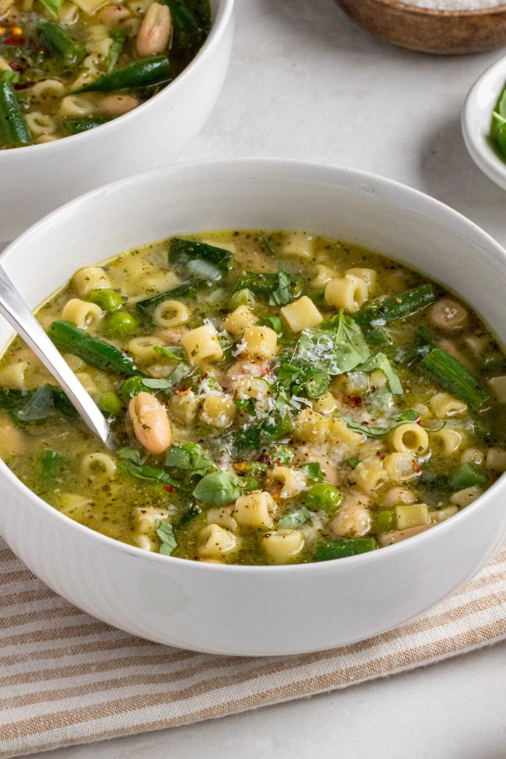 Green Minestrone Soup - Stephanie Kay Nutrition