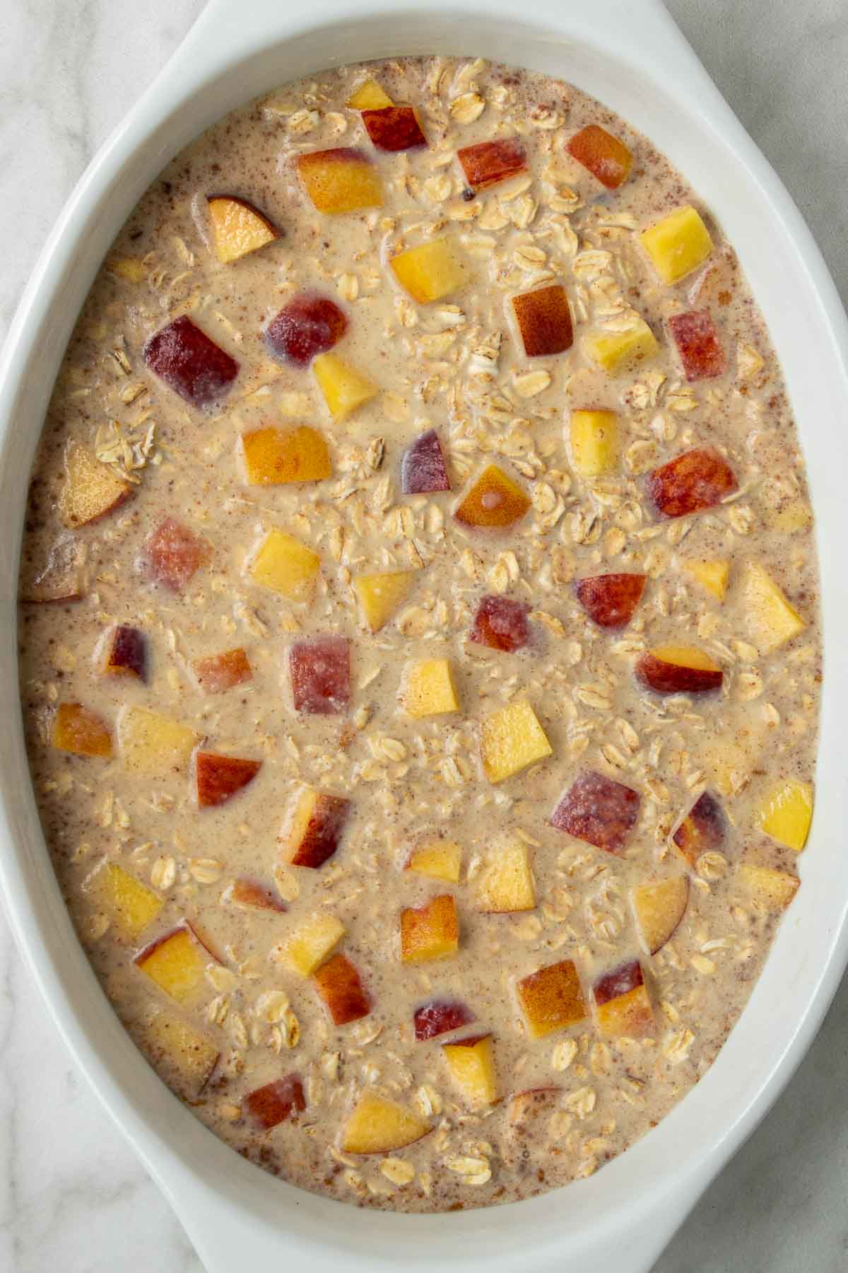 Peach Baked Oatmeal - Stephanie Kay Nutrition