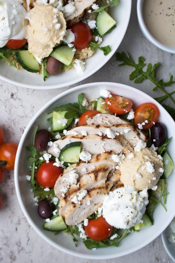 Mediterranean Grain Bowls (Panera Copycat) - Stephanie Kay Nutrition