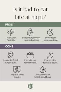 Is it Bad to Eat Late at Night? - Stephanie Kay Nutrition