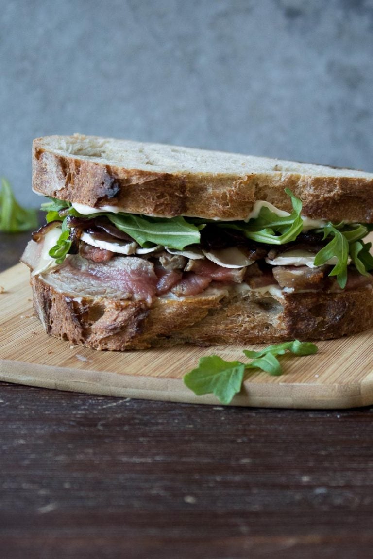 Steak Sandwich with Brie Cheese - Stephanie Kay Nutrition