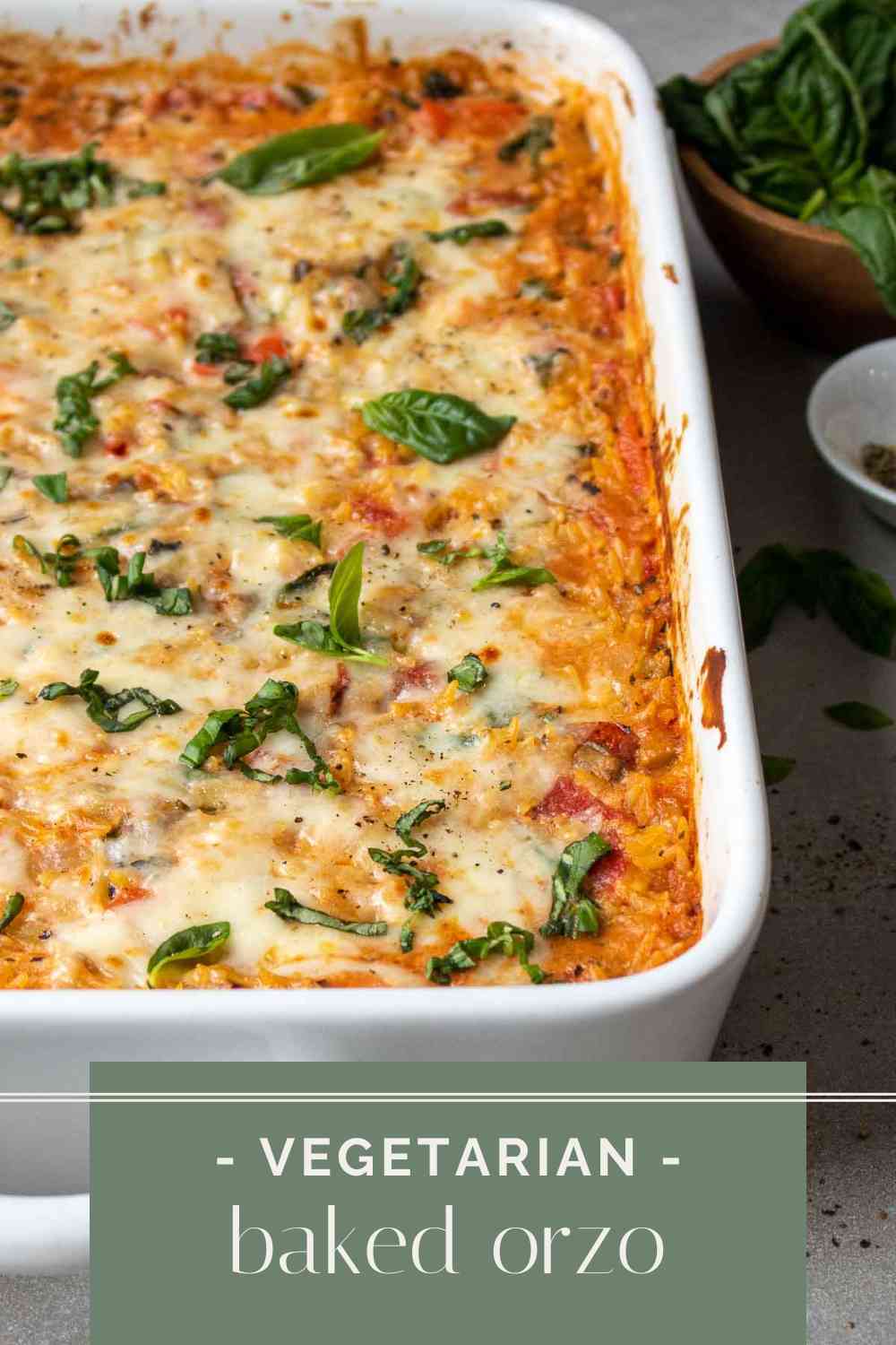 Vegetable and Ricotta Baked Orzo - Stephanie Kay Nutrition