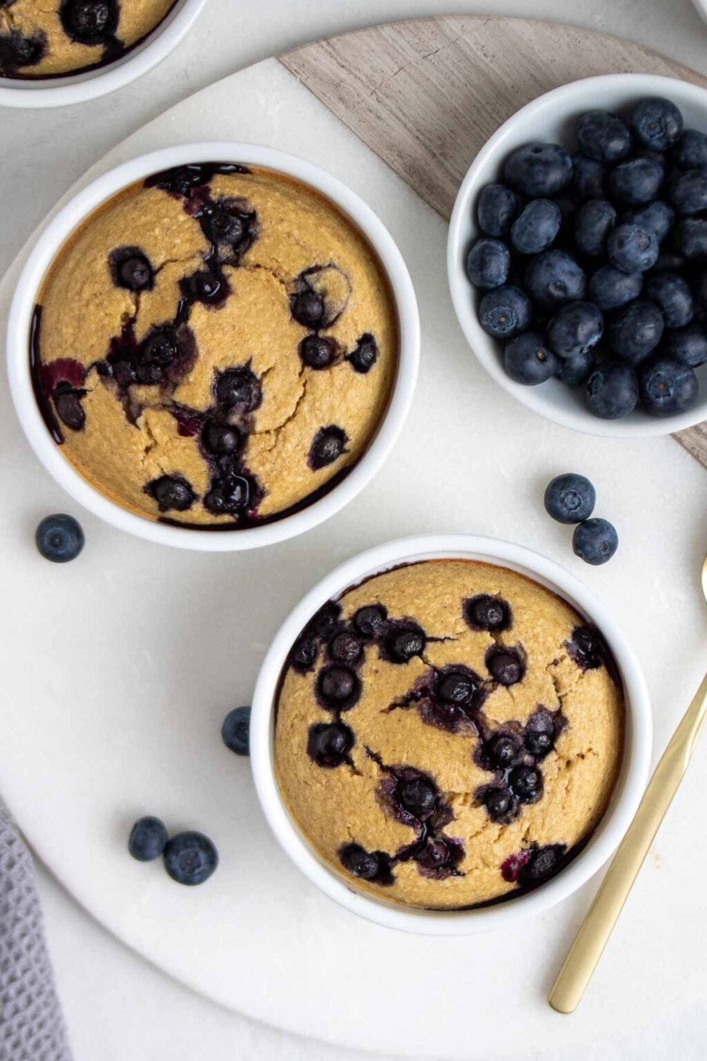 Blended Baked Oats with Blueberries - Stephanie Kay Nutrition