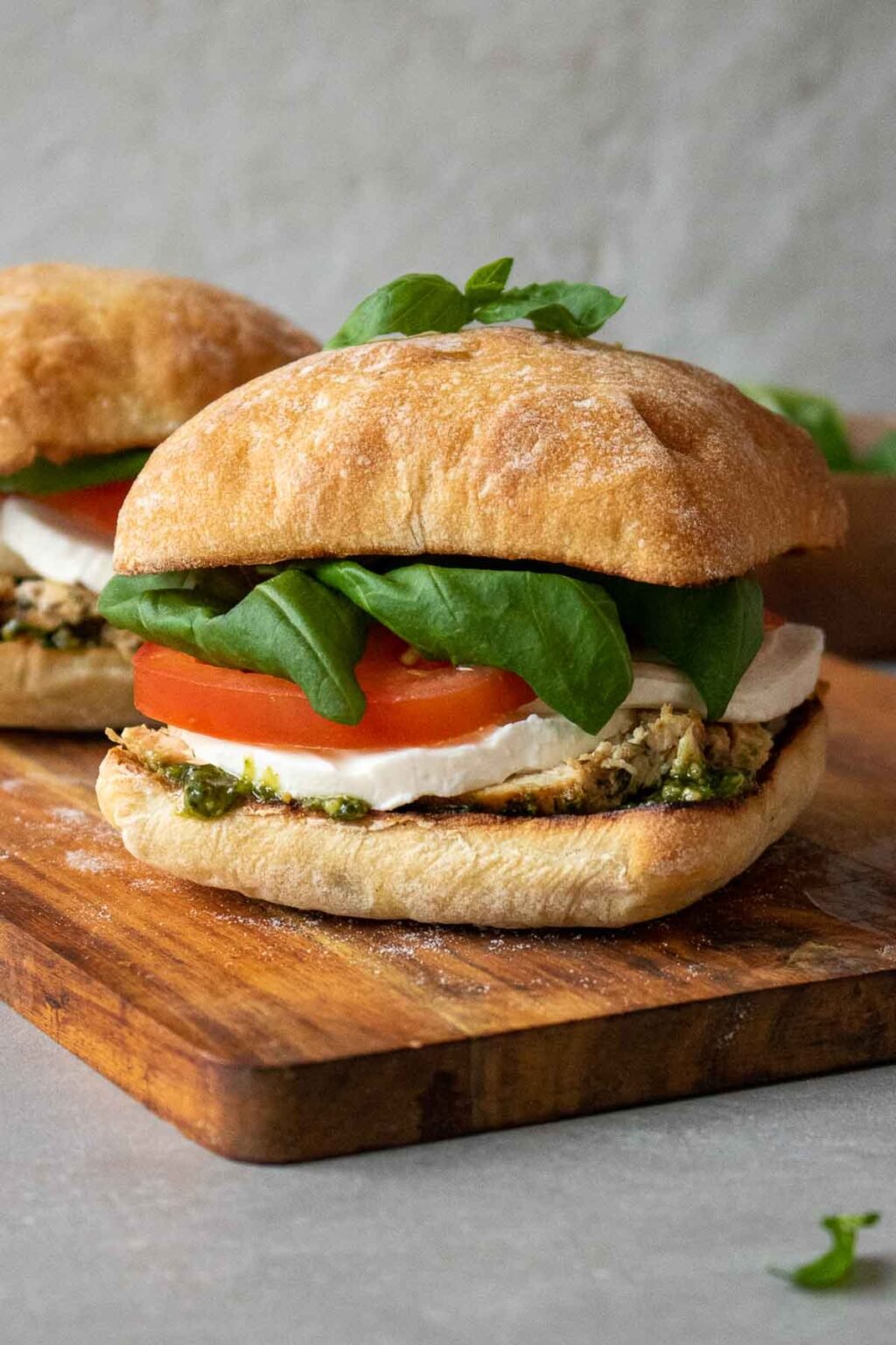 Chicken Caprese Sandwich - Stephanie Kay Nutrition