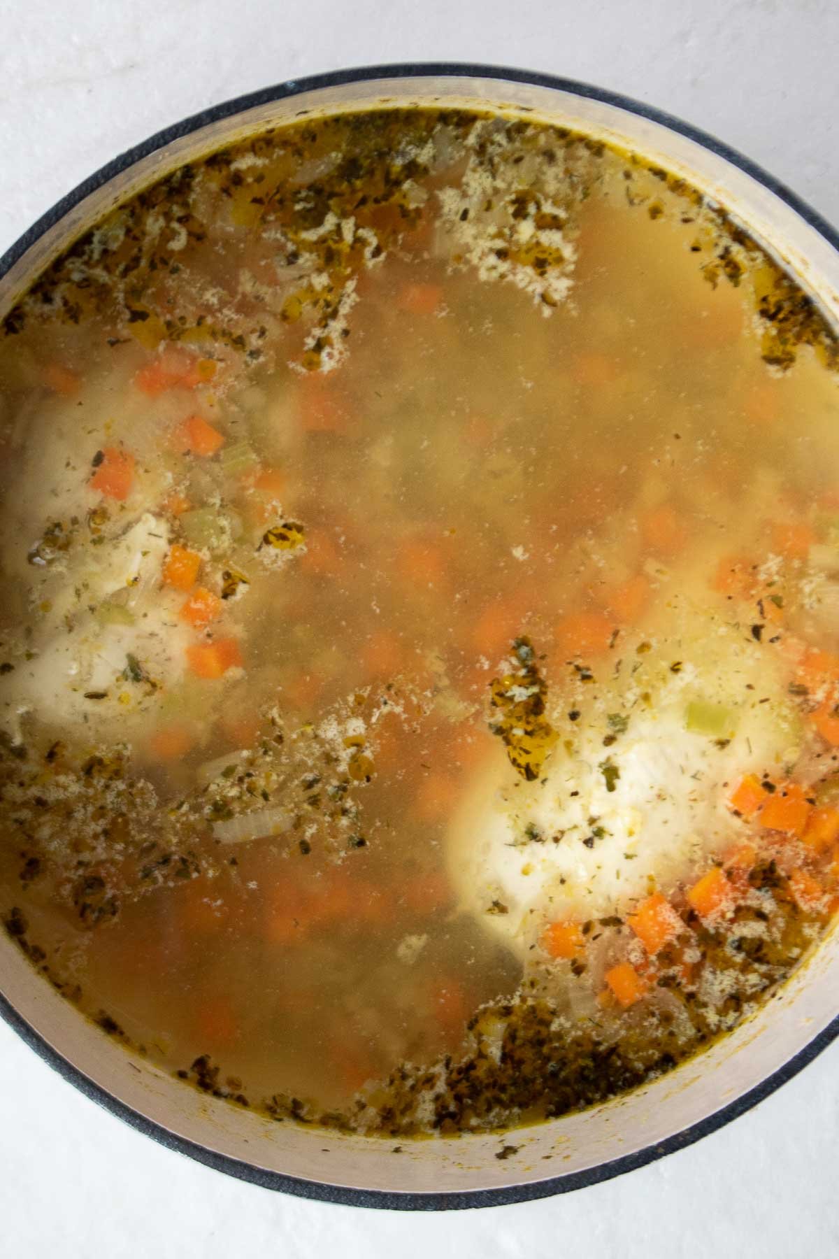 Lemon Chicken Orzo Soup - Stephanie Kay Nutrition