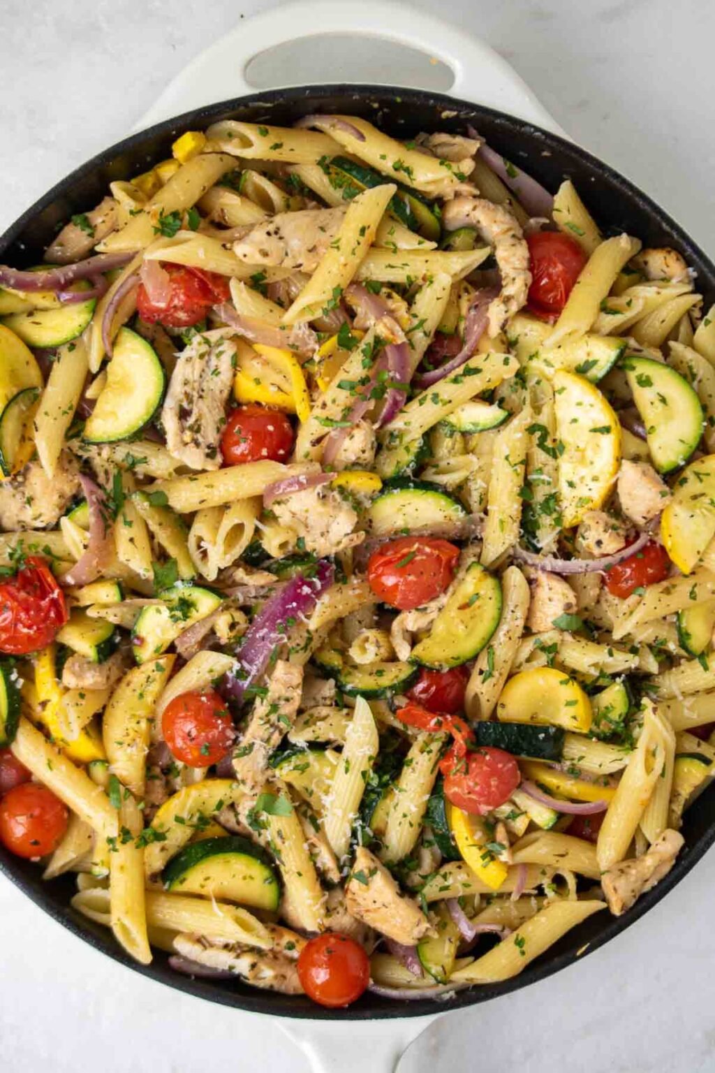Chicken and Vegetable Pasta - Stephanie Kay Nutrition