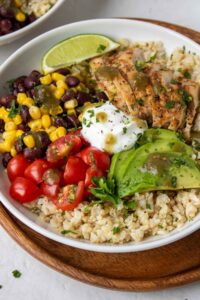 Baja Bowl with Chicken (Panera Copycat) - Stephanie Kay Nutrition