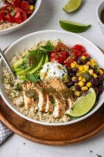 Baja Bowl with Chicken (Panera Copycat) - Stephanie Kay Nutrition