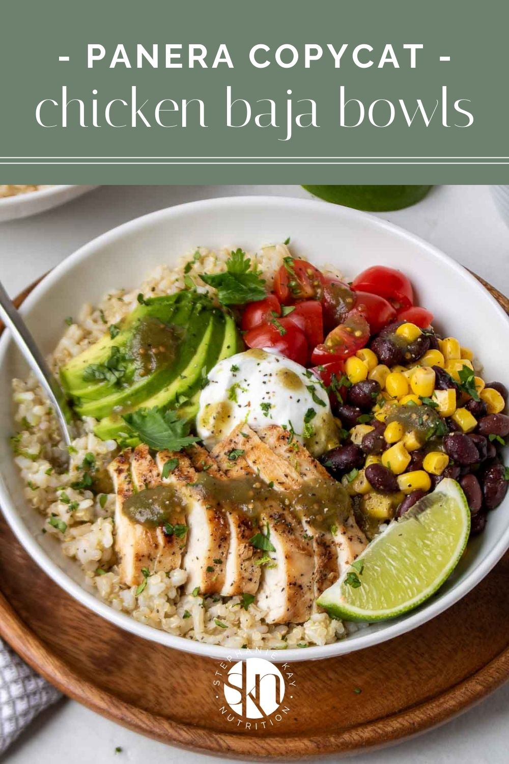 Baja Bowl with Chicken (Panera Copycat) - Stephanie Kay Nutrition