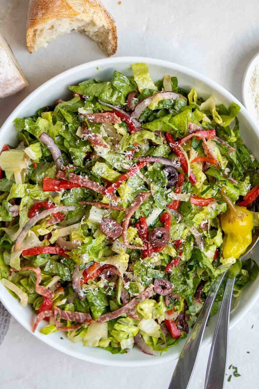 Chopped Italian Deli Salad - Stephanie Kay Nutrition