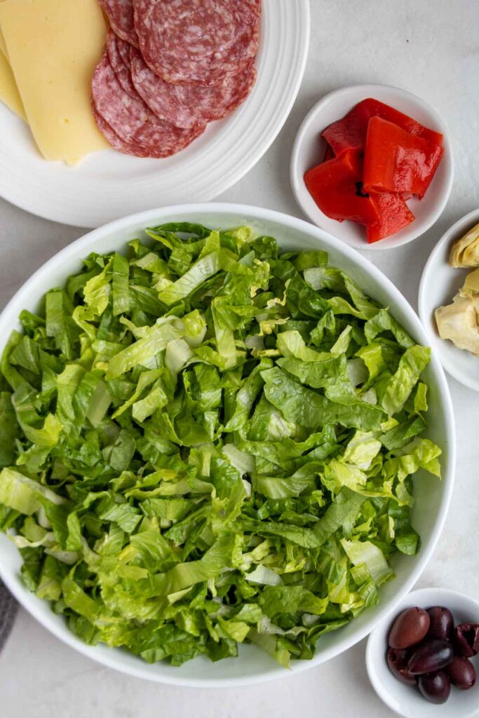 Chopped Italian Deli Salad - Stephanie Kay Nutrition