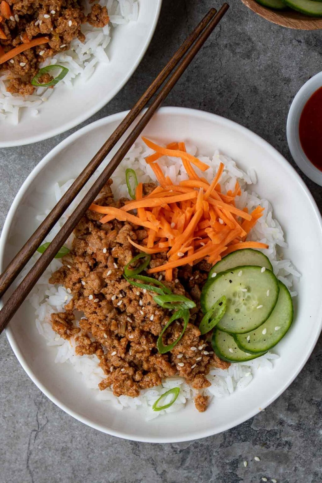 Korean Ground Turkey Rice Bowls - Stephanie Kay Nutrition