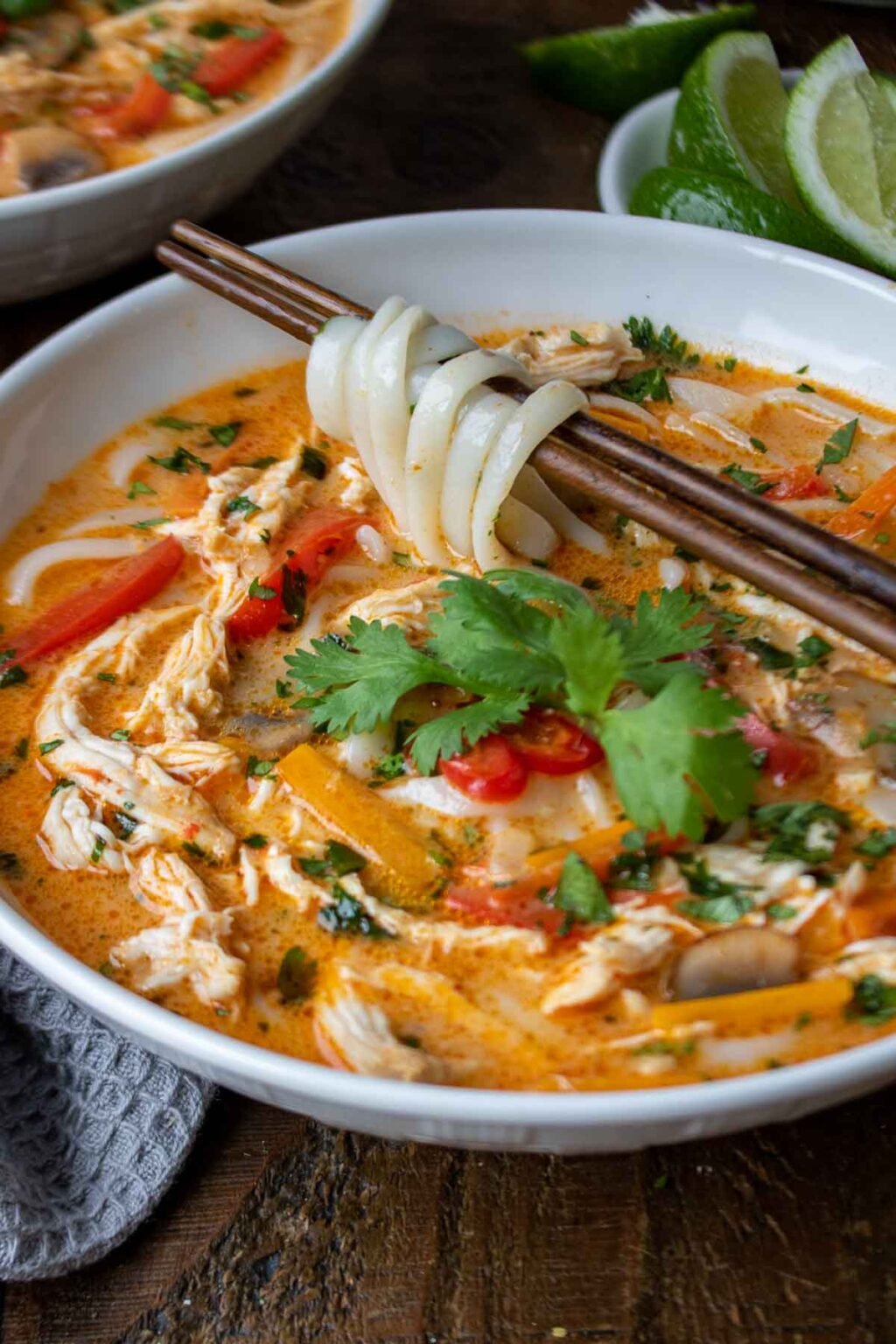 Thai Chicken Noodle Soup - Stephanie Kay Nutrition