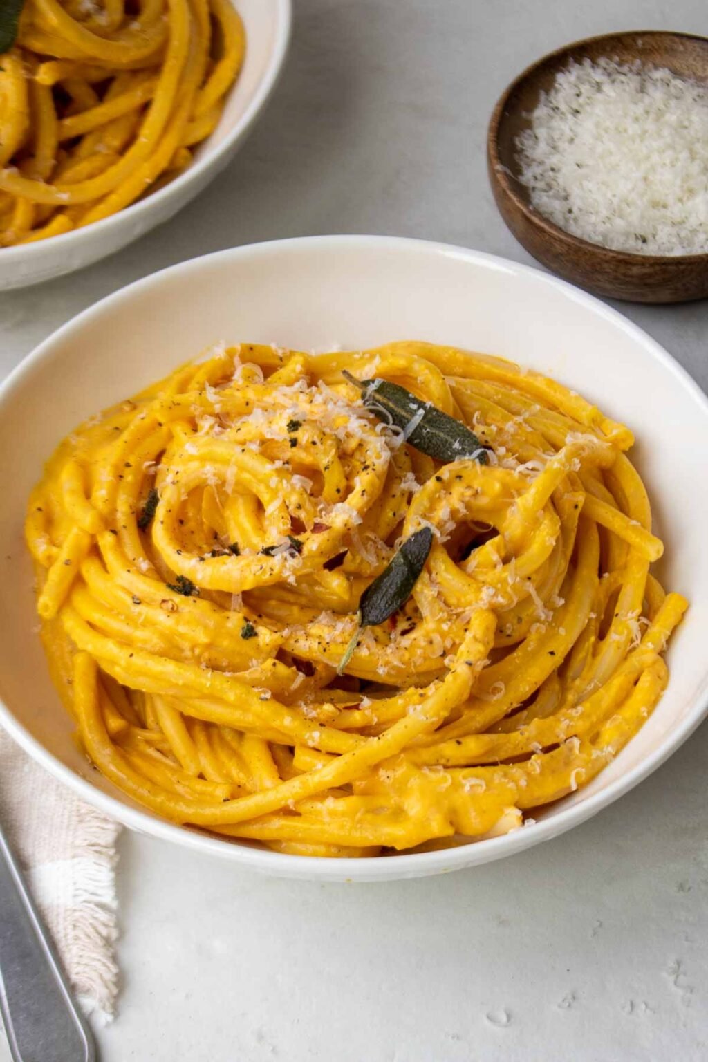 Pumpkin Ricotta Pasta - Stephanie Kay Nutrition