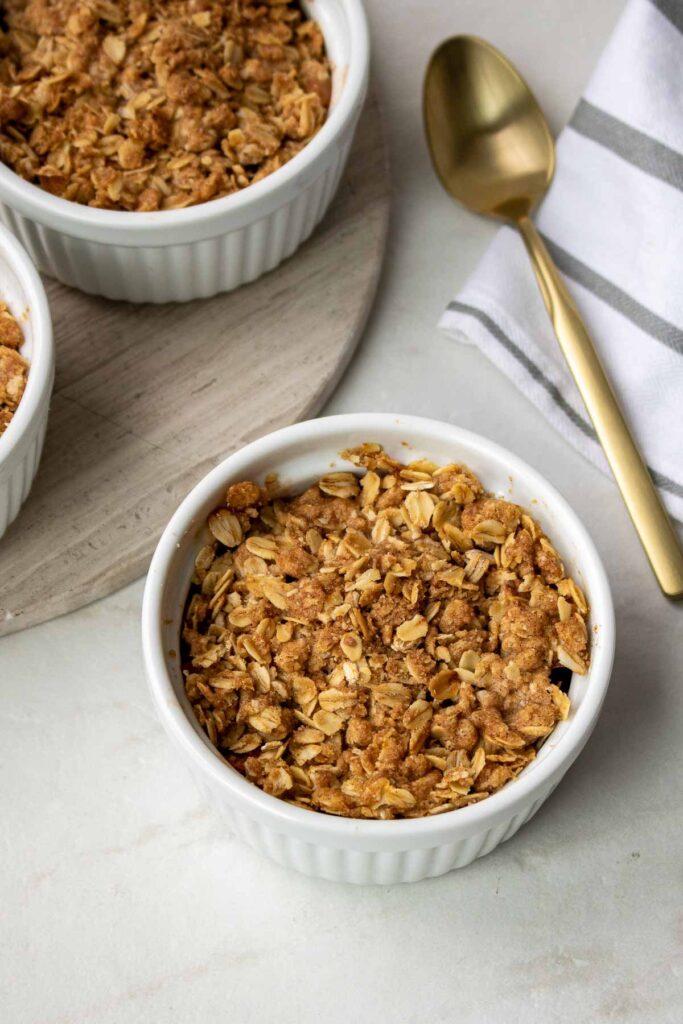 Single Serving Apple Crisp Stephanie Kay Nutrition