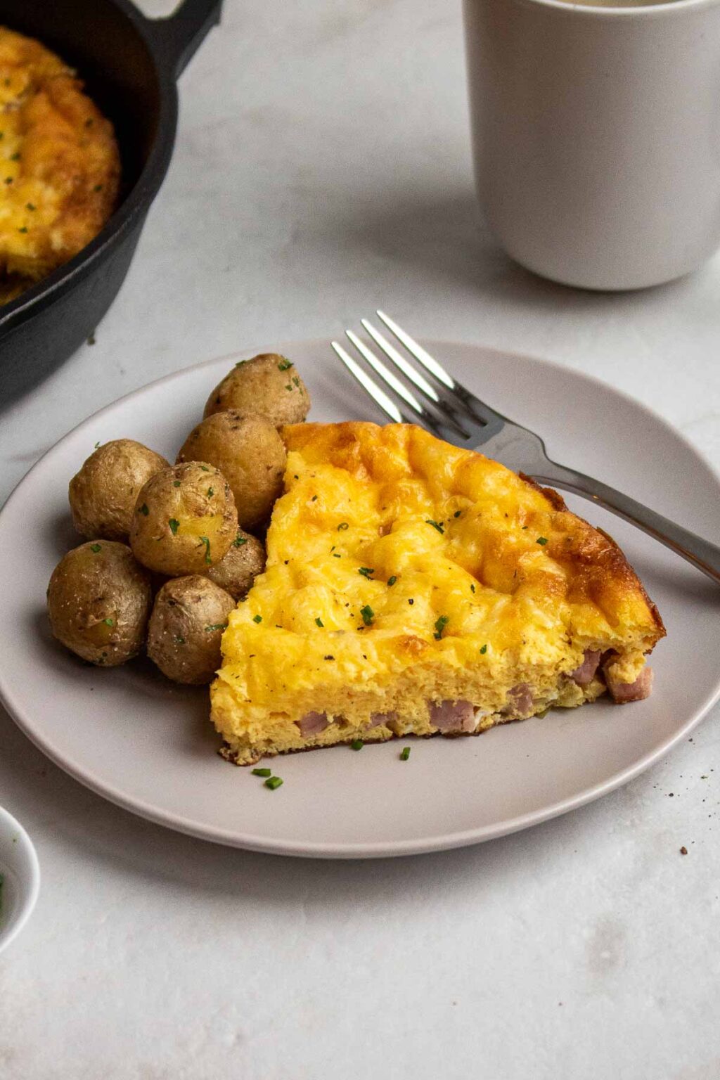 Ham and Cheese Frittata - Stephanie Kay Nutrition