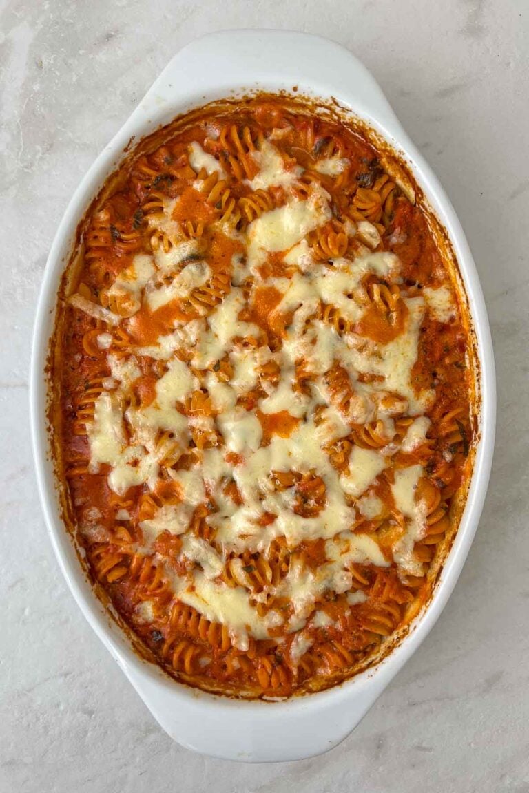 No-Boil Pasta Bake - Stephanie Kay Nutrition