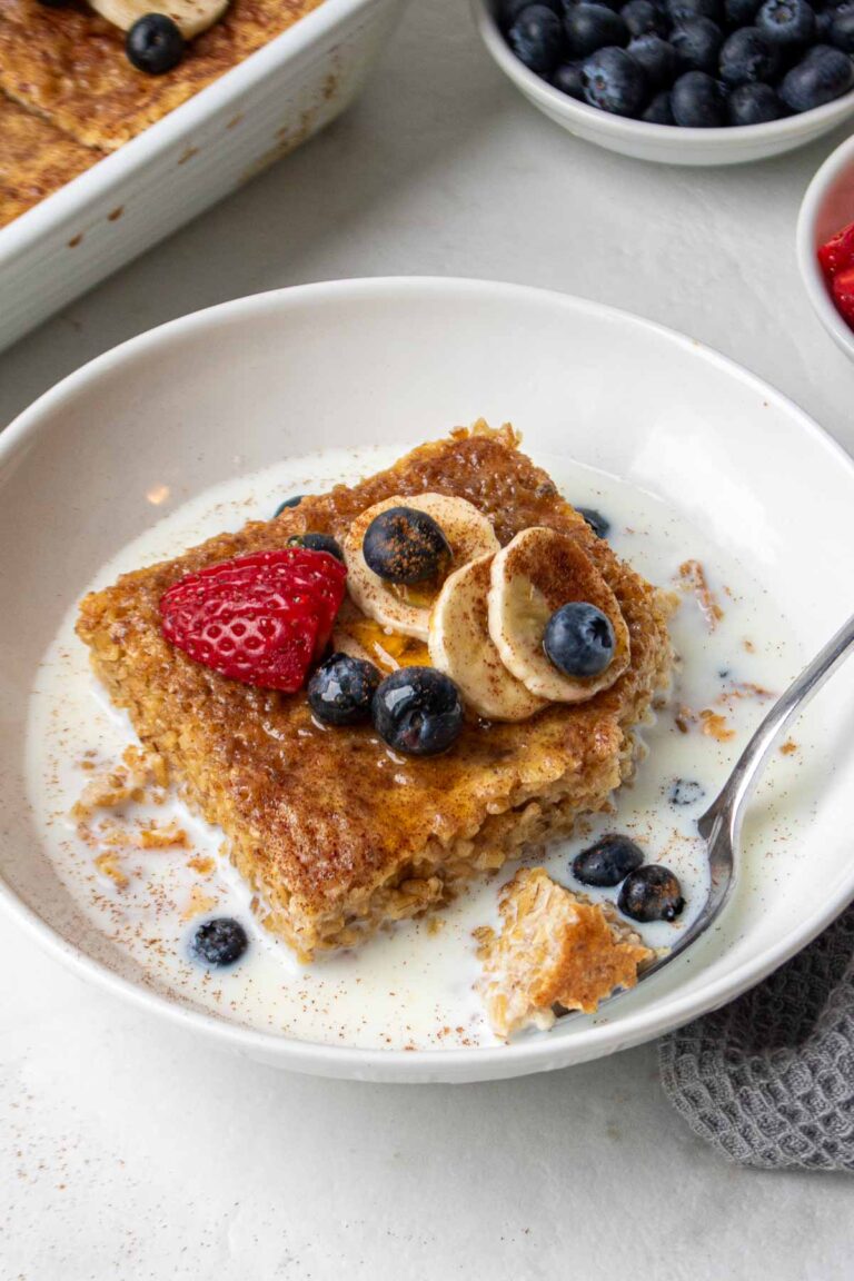 Baked Steel Cut Oatmeal - Stephanie Kay Nutrition