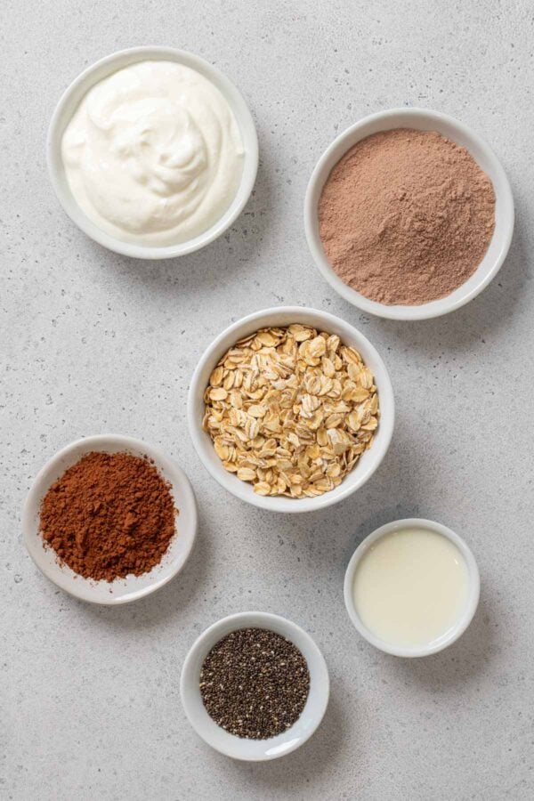Chocolate Protein Blended Overnight Oats - Stephanie Kay Nutrition