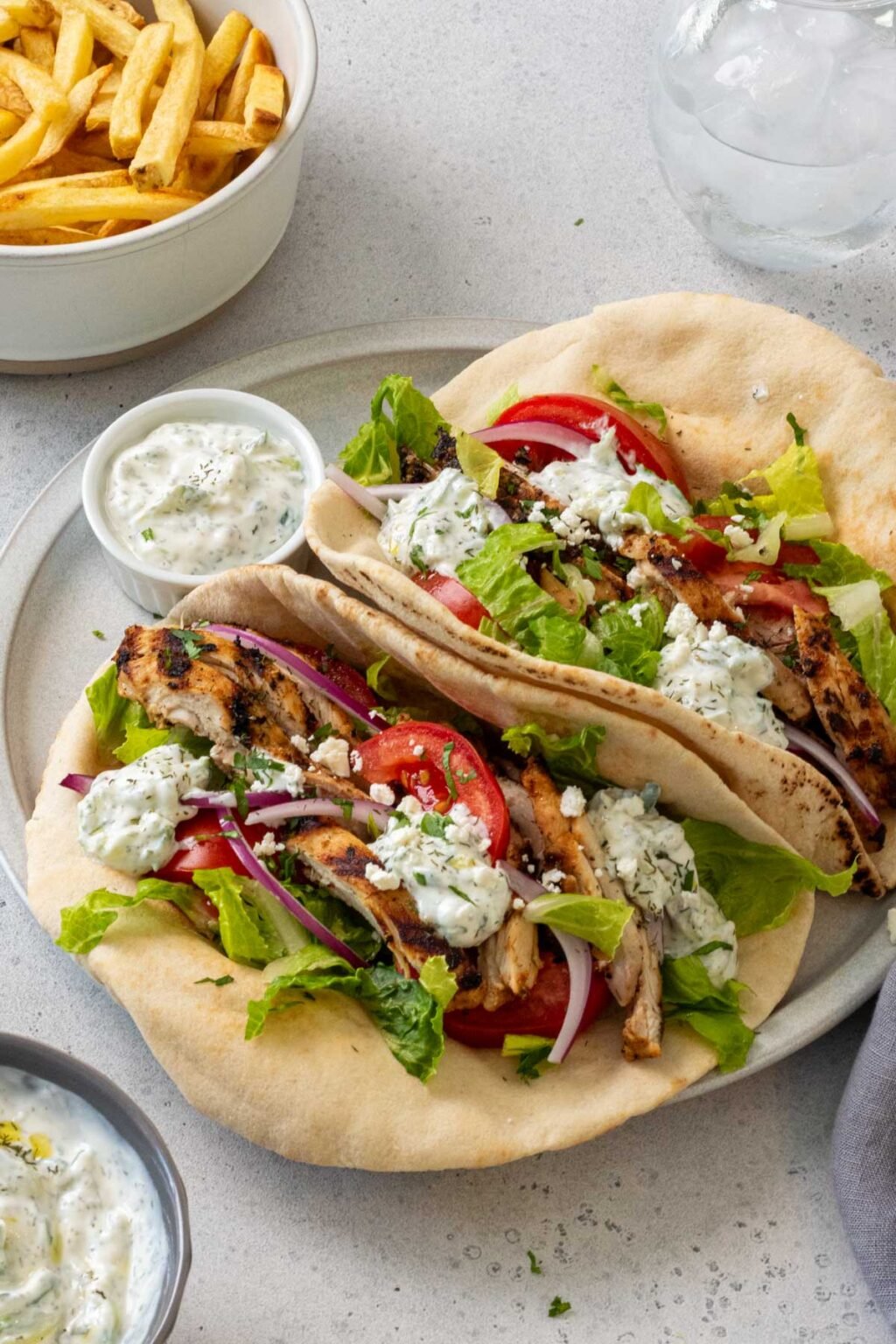 Greek Chicken Gyros - Stephanie Kay Nutrition