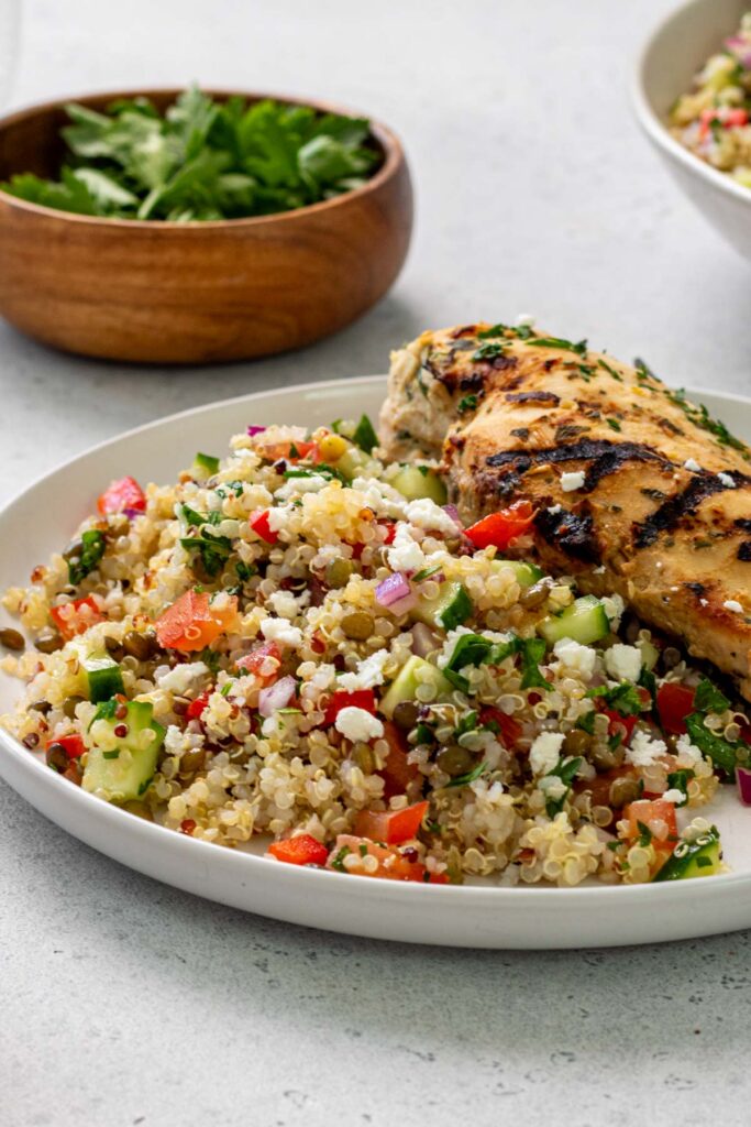 Lentil and Quinoa Salad - Stephanie Kay Nutrition
