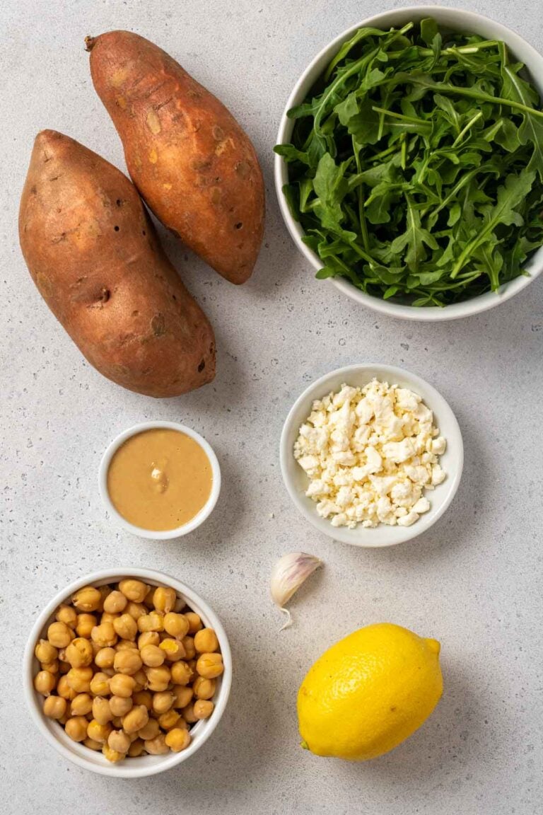 Roasted Sweet Potato and Chickpea Salad - Stephanie Kay Nutrition
