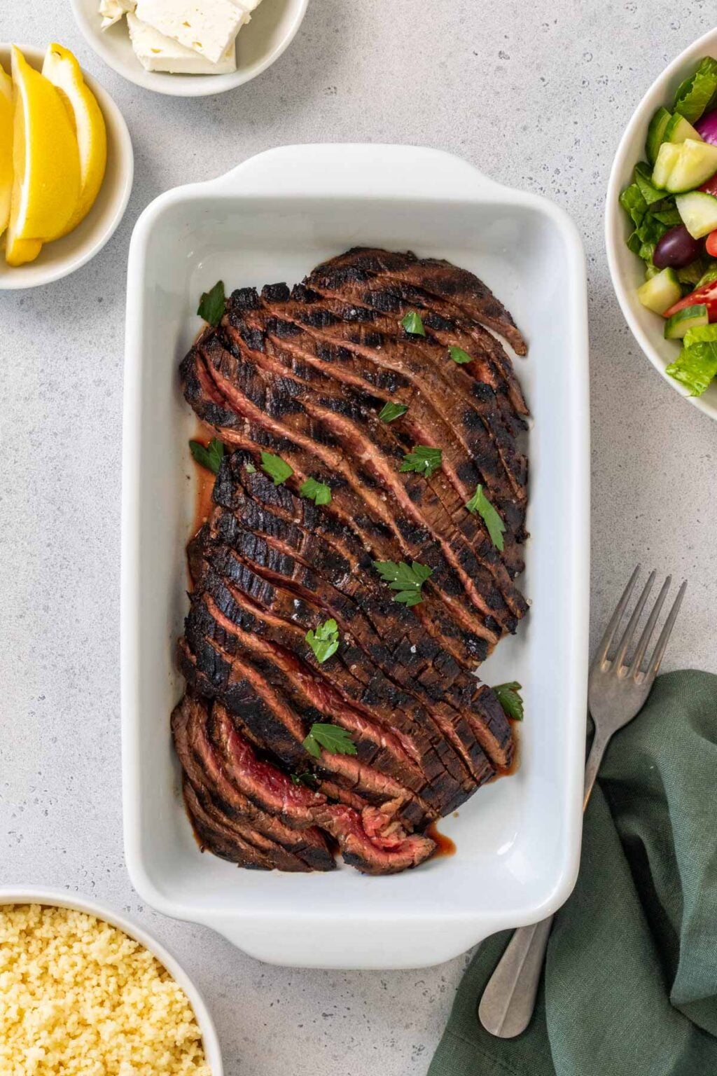 Mediterranean Steak Bowls - Stephanie Kay Nutrition