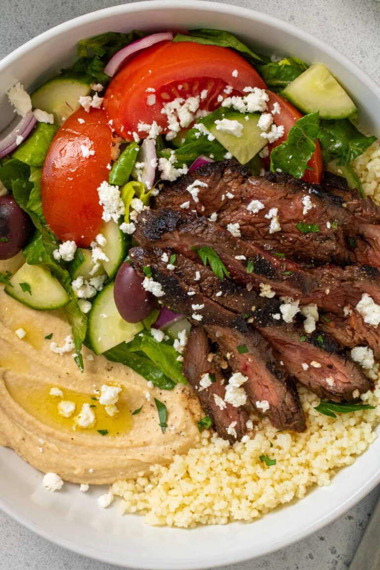 Mediterranean Steak Bowls - Stephanie Kay Nutrition