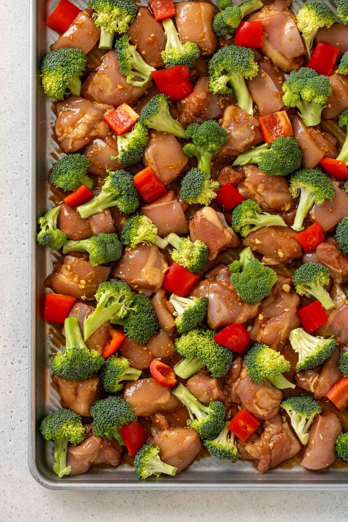 Sheet Pan Chicken and Broccoli - Stephanie Kay Nutrition