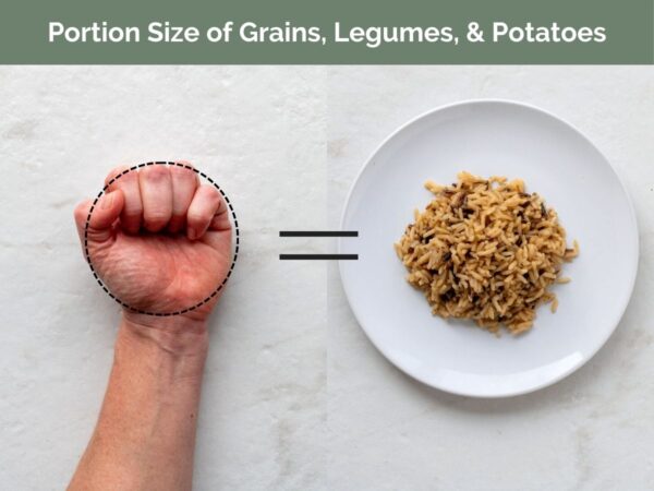 How to Estimate Portion Sizes with Your Hand - Stephanie Kay Nutrition