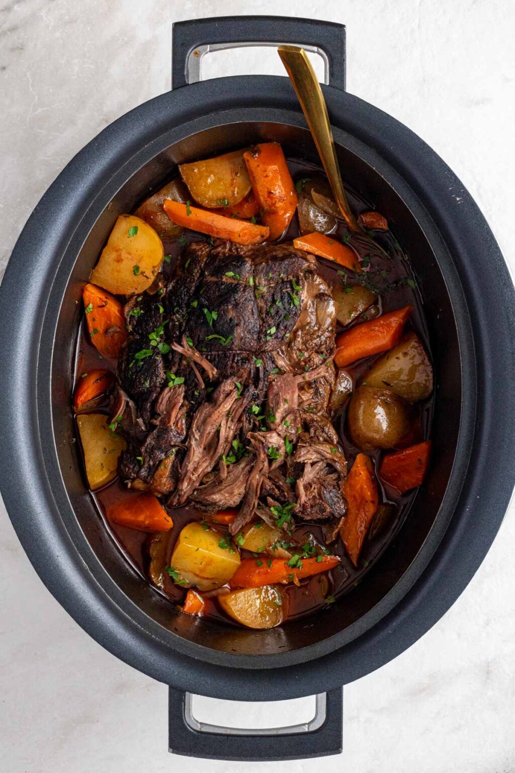 Slow Cooker Pot Roast - Stephanie Kay Nutrition
