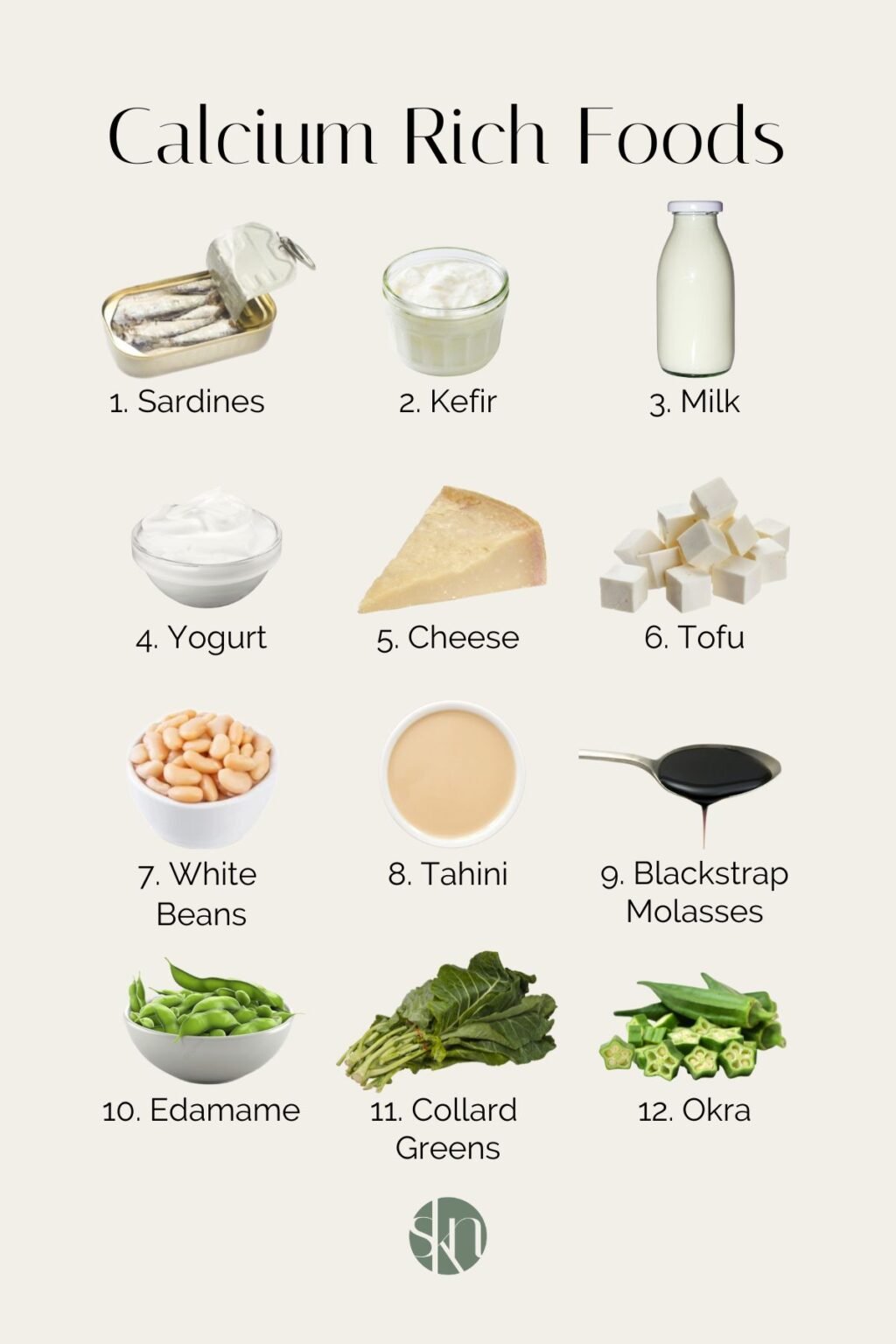 12 Foods High in Calcium - Stephanie Kay Nutrition