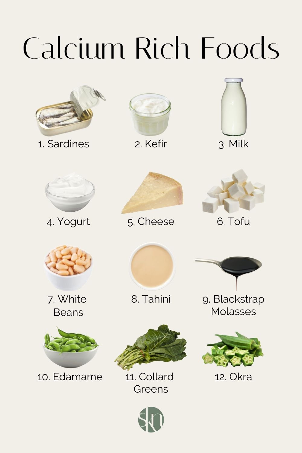 12 Foods High in Calcium - Stephanie Kay Nutrition