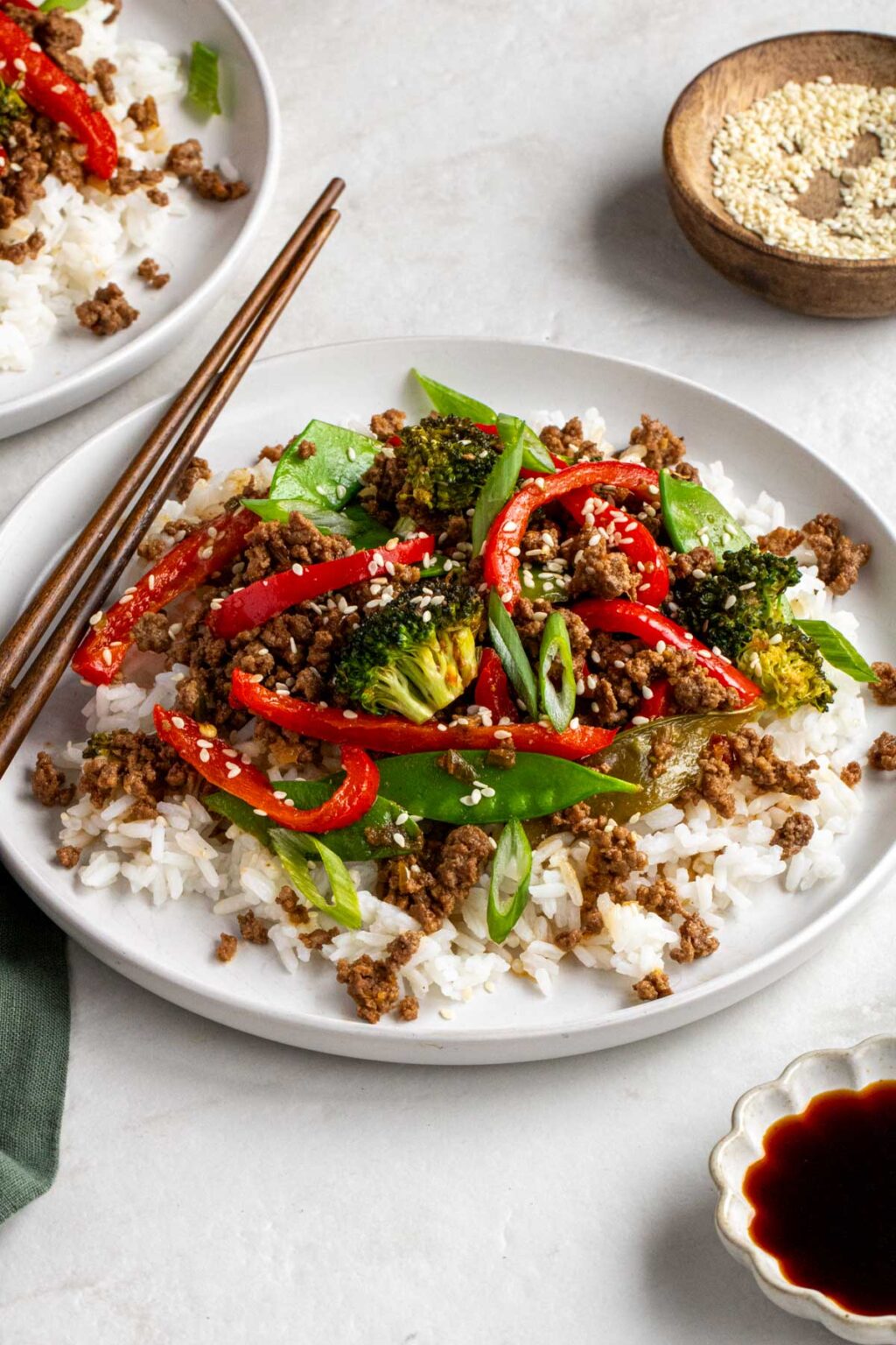 Ground Beef Stir Fry - Stephanie Kay Nutrition