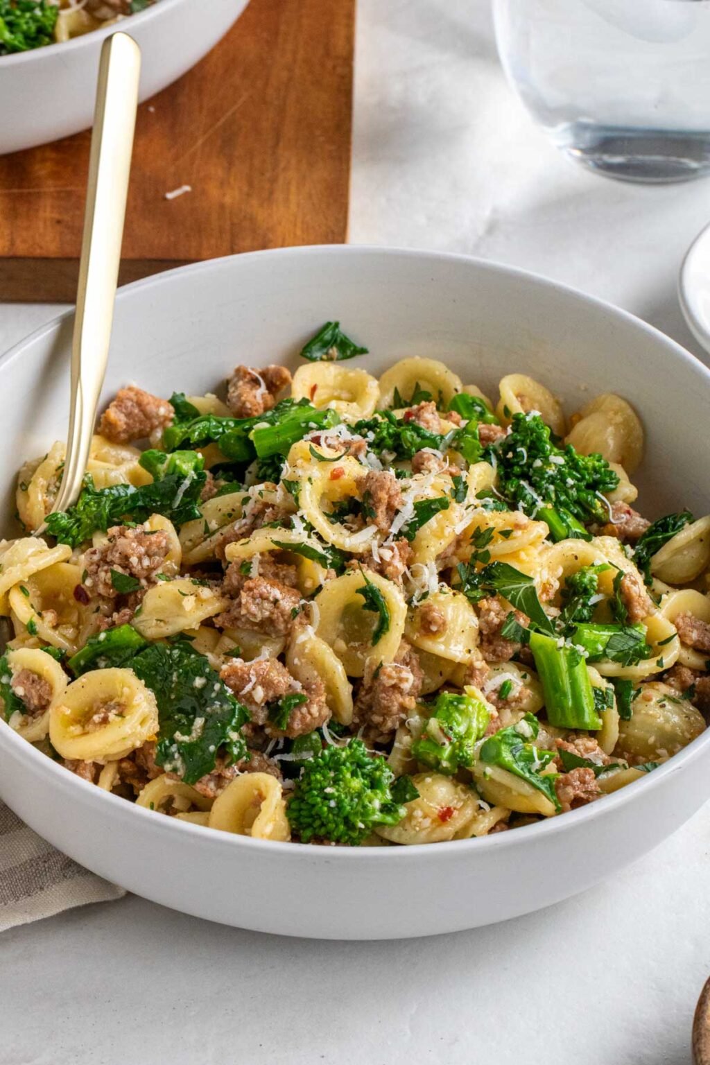 Sausage and Rapini Pasta - Stephanie Kay Nutrition