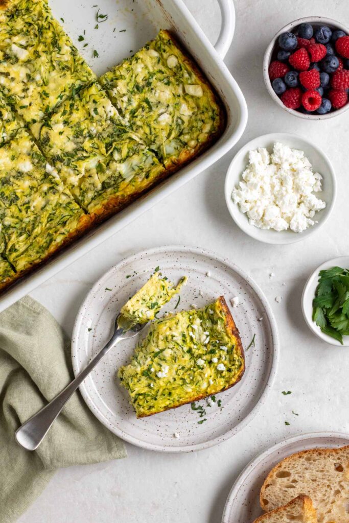 Zucchini Egg Bake - Stephanie Kay Nutrition