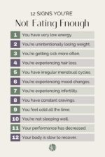 12 Signs You're Not Eating Enough - Stephanie Kay Nutrition