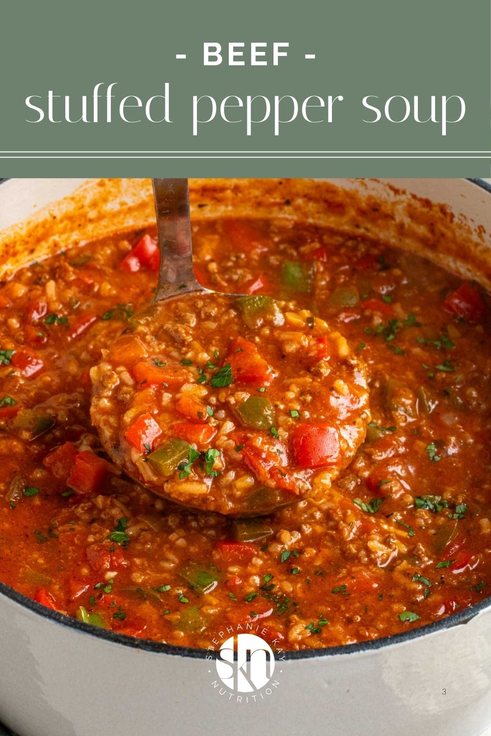 Stuffed Pepper Soup - Stephanie Kay Nutrition